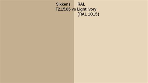 Sikkens F21565 Vs Ral Light Ivory Ral 1015 Side By Side Comparison