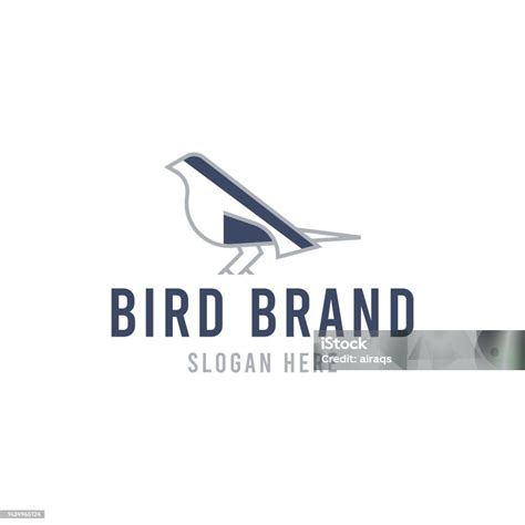 Vektor Template Desain Logo Burung Ilustrasi Stok Unduh Gambar