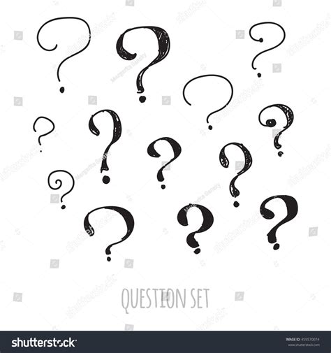 Black Question Mark On White Background เวกเตอร์สต็อก ปลอดค่า
