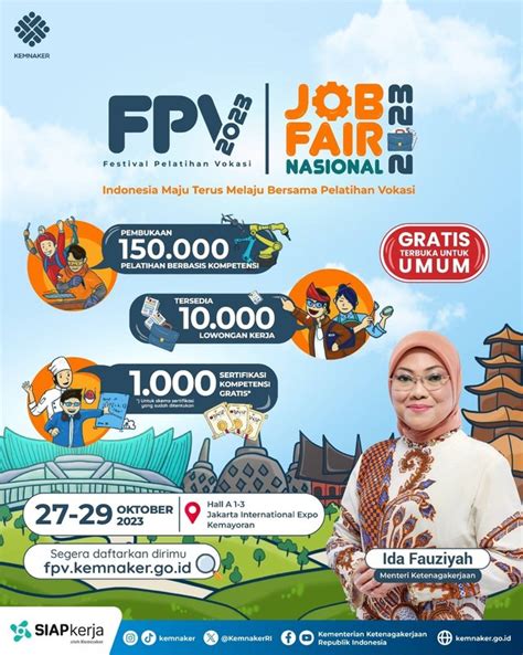 Kemnaker Kembali Gelar Festival Pelatihan Vokasi Dan Job Fair Nasional Kumparan Com