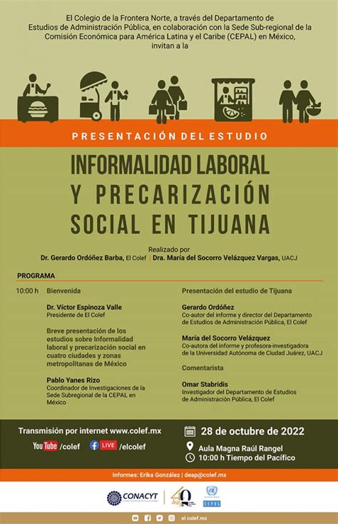Presentación Del Estudio Informalidad Laboral Y Precarización Social