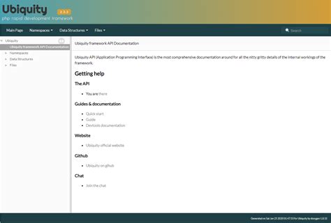 github phpmv ubiquity doc api documentation api for ubiquity framework