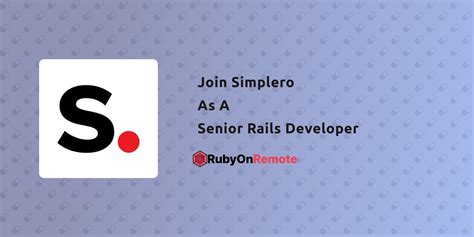 Join Simplero As A Senior Rails Developer R Rubyonremote