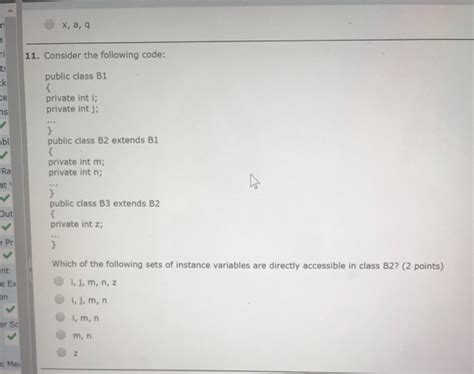 Solved 2 Consider The Following Incomplete Class Public