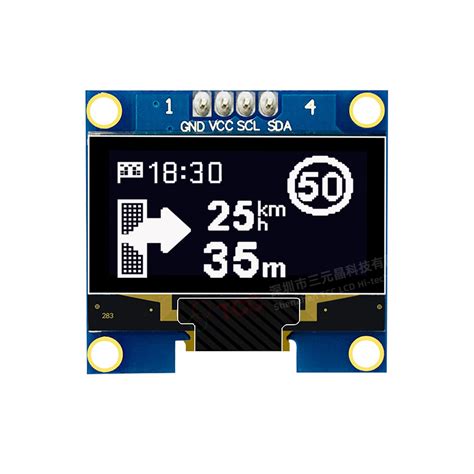 Pin X OLED Display SSD Driver Monochrome White Inch LCD Module OLED And