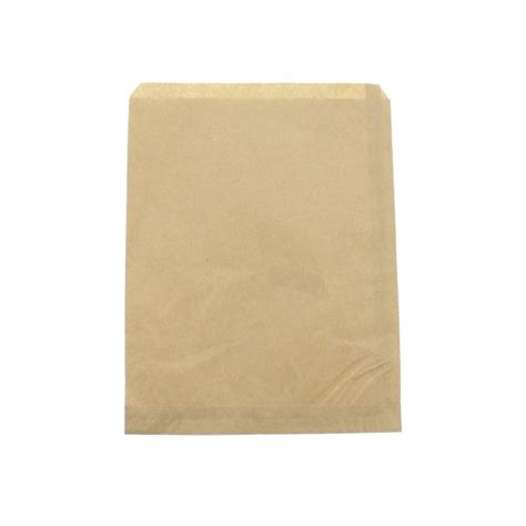 Flat Brown Kraft Paper Bags Catex Catering Disposables