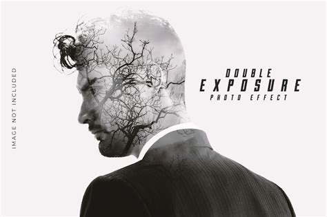 Premium Psd Double Exposure Portrait Photo Effect Psd Template