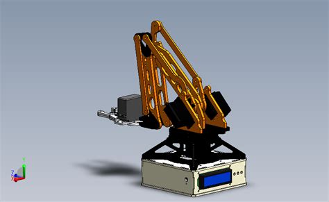 机器人手臂solidworks 2018模型图纸下载 懒石网