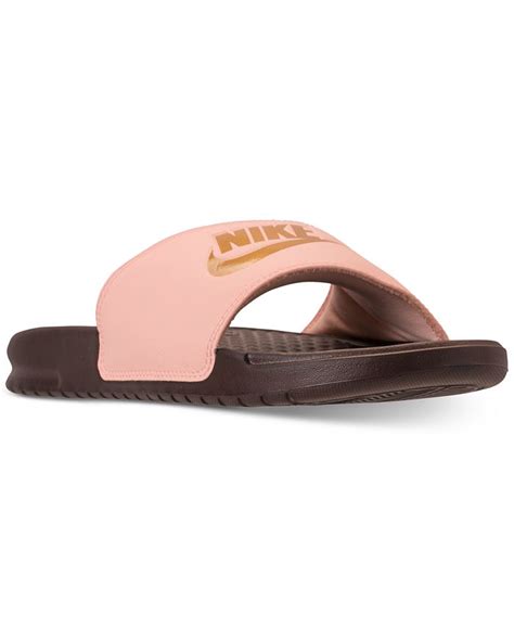 Nike Womens Benassi Jdi Swoosh Slide Sandals From Finish Line Macys