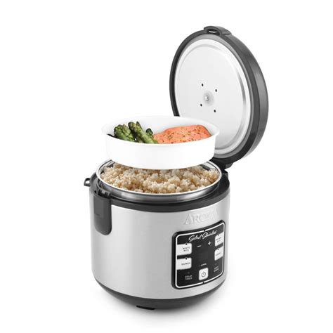 Aroma Select Stainless Rice Cooker 4 Cup Uncooked 8 Cup Cooked