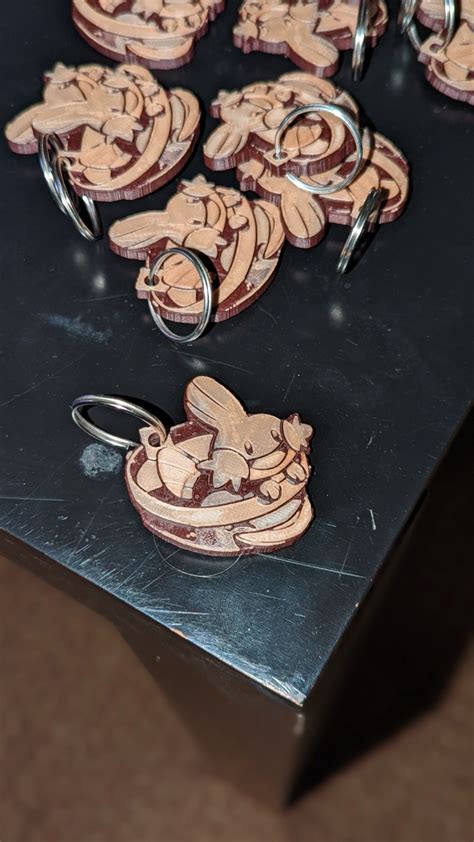 Mudkip And Lotad Keychain By Pdxchimera Makerworld