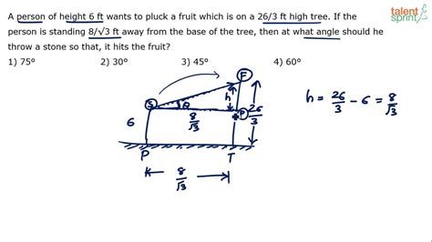 Height And Distance Advanced Example 1 And 2 Talentsprint Aptitude