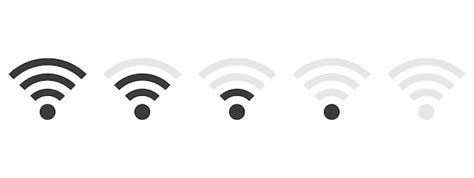 Premium Vector Wi Fi Icon Set Wireless Technology Collection