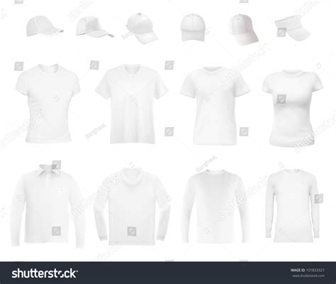 Blank Uniform Template Long Sleeve Shirts Stock Vector 101833327