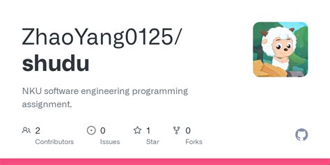 Github Zhaoyang Shudu Nku Software Engineering Programming