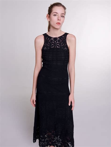 Crochet Knit Maxi Dress