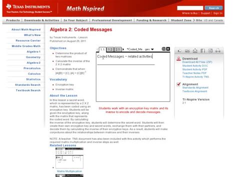 Coded Messages Lesson Plan For 9th 12th Grade Lesson Planet