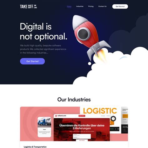 Designs Design For High End Software Development Agency Web Page