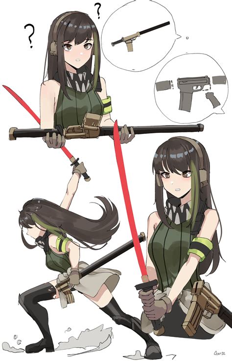 M4a1 Girls Frontline And 2 More Drawn By Gar32 Danbooru