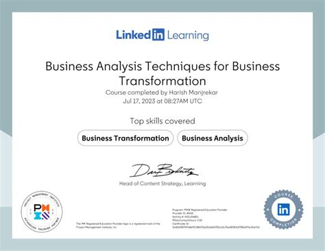 Harish Manjrekar On Linkedin Certificate Of Completion