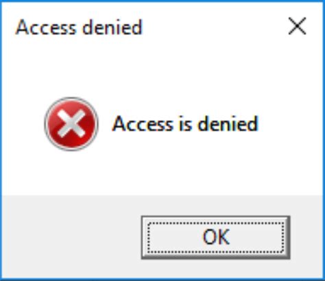 Windows Openscmanager Failed Access Is Denied 0x5