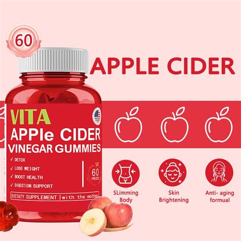 60 Acv Gummies Apple Cider Vinegar Gummies 1000mg Shopee Philippines