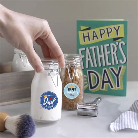 48pcs3sheets Happy Fathers Day Label Stickers Kra Grandado