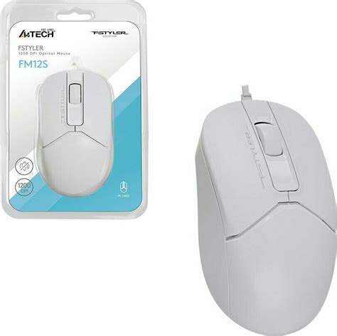 A4Tech Fstyler FM12S Ενσύρματο Ποντίκι Λευκό | Skroutz.gr