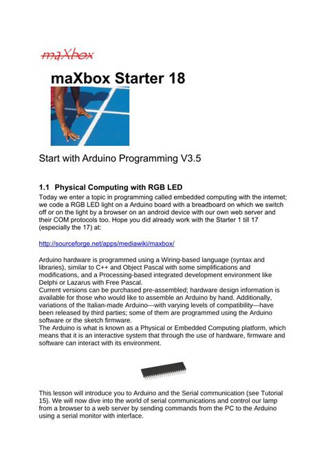 PDF MaXbox Arduino Tutorial DOKUMEN TIPS