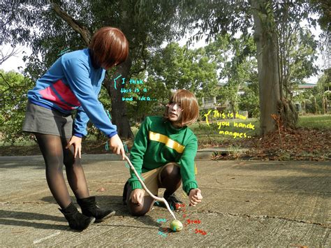 Chara And Frisk Undertale Cosplay By Jayceegiray On Deviantart