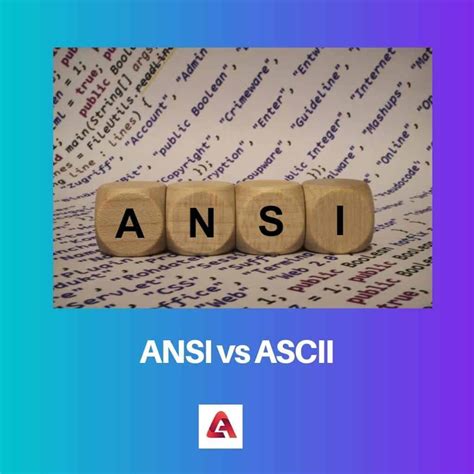 Ansi Vs Ascii Difference And Comparison
