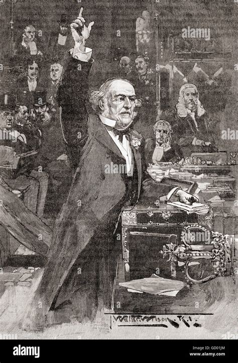William Gladstone Addressing The Commons In 1886 William Ewart