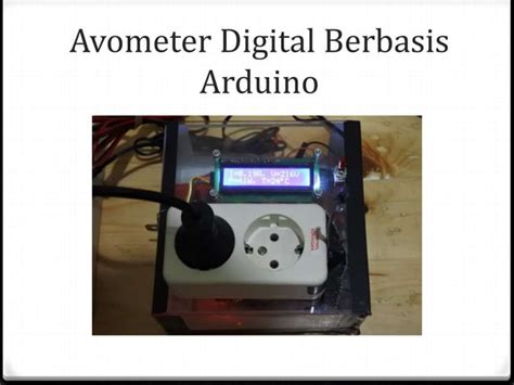 Avometer Digital Berbasis Arduino Ppt