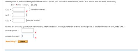Solved Find The Points Of Inflection Of The Graph Of The Chegg Com