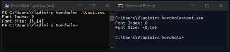 Getcurrentconsolefont Always Returns Size 016 · Issue 6395