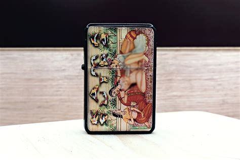 Vintage Style Kama Sutra Sex Position Windproof FREE ENGRAVE Petrol Gasoline Cigars Cigarettes