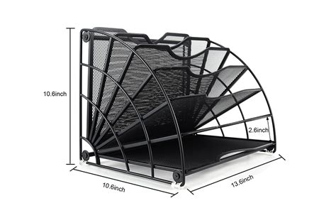 Pag Fan Shaped Desk File Organizer Mail Letter Sorter Paper