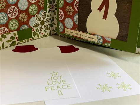 Christmas Scrapbook Chipboard Album Christmas Mini Album Etsy