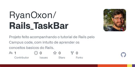 GitHub RyanOxon Rails TaskBar Projeto Feito Acompanhando O Tutorial De Rails Pelo Campus Code