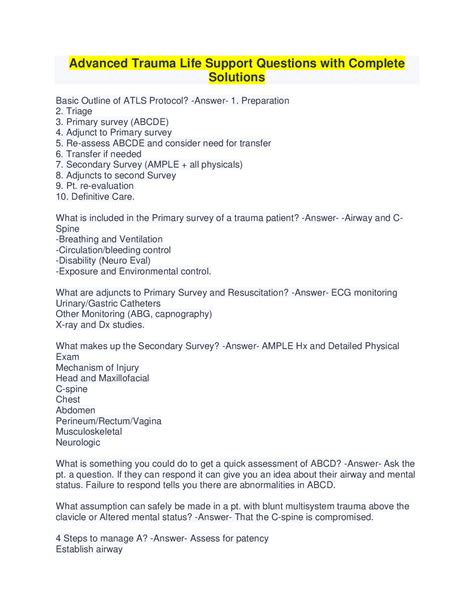 Prehospital Trauma Life Support 2022 Phtls Bundled Exams With Complete