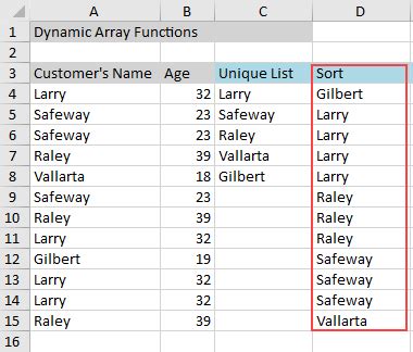 Dynamic Array Formulas JavaScript Spreadsheet SpreadJS