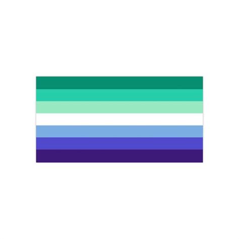 Mlm Flag Bumper Sticker 7 5 × 3 75 Rectangle White Bumper