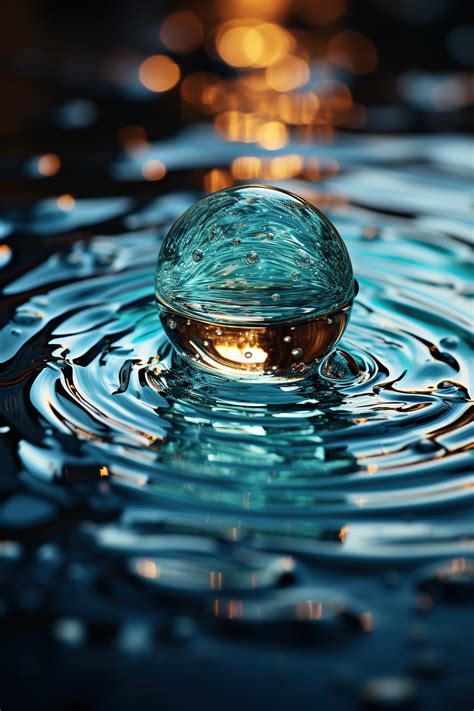 Download Waterdrop Crystal Floating Royalty Free Stock Illustration
