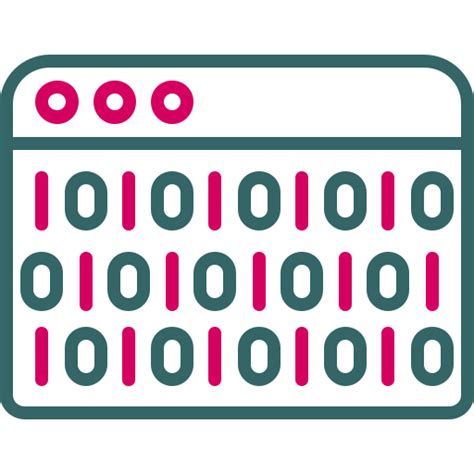 Binary Code Generic Outline Color Icon
