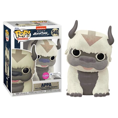 Funko Pop Avatar The Last Airbander Appa 540 Exclusivo Flocked Moça