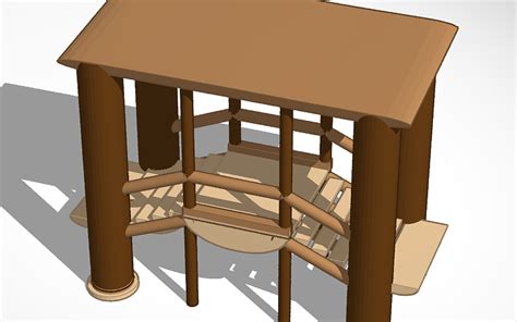 3d Design Wooden Bridge Tinkercad