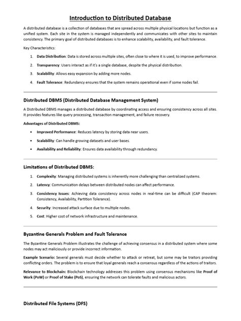 Mod I Distributed Dbms Pdf Databases Computing