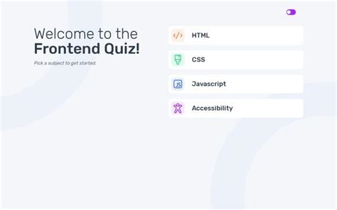 Frontend Mentor Frontend Quiz App Built Using Nextjs Tailwindcss And Shadcn Coding Challenge