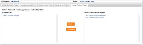 assign request types