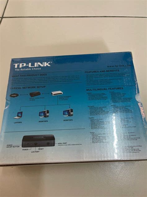 Tp Link Adsl2 Modem For Sale Bnib Computers Tech Parts Accessories Networking On Carousell